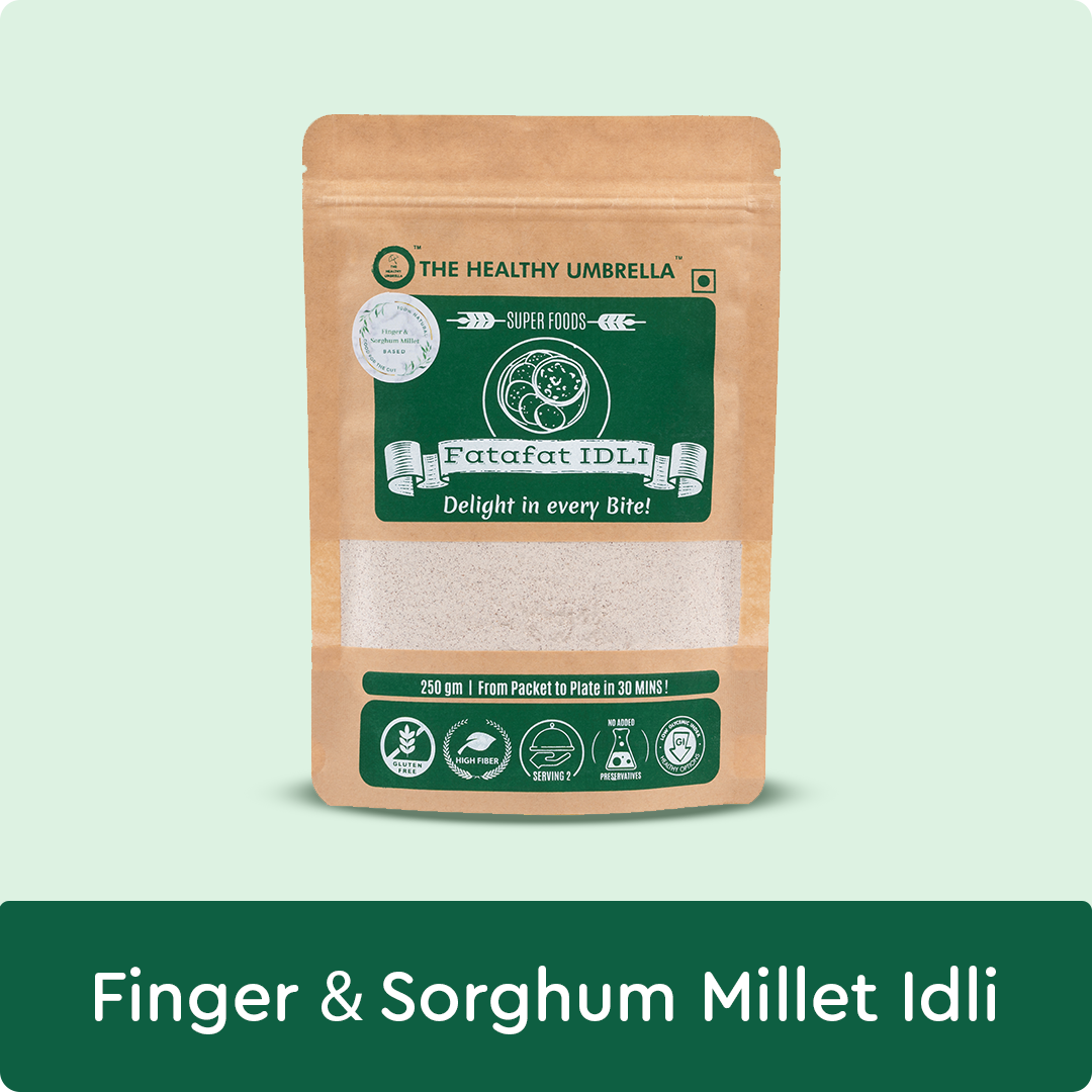 Finger & Sorghum Millet Idli Mix – The Healthy Umbrella
